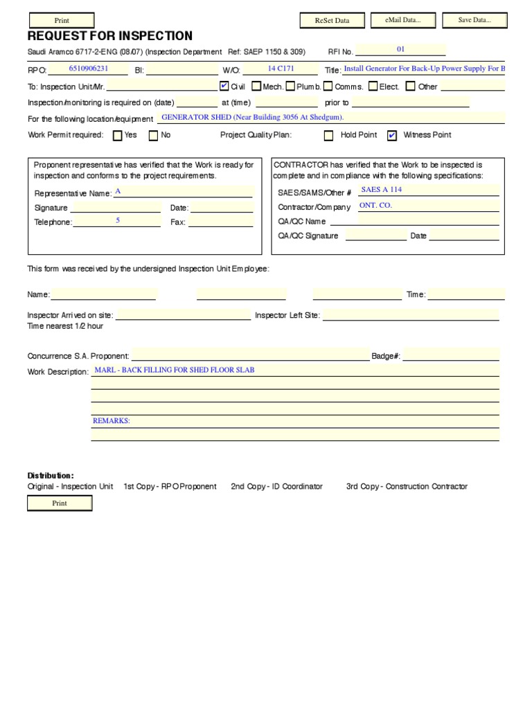Saudi Aramco RFI | PDF