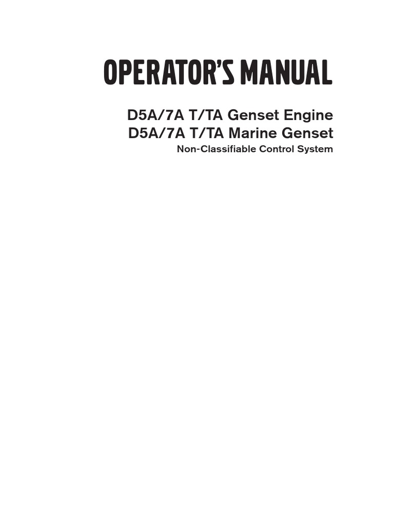 Operator Manual PDF | PDF | Engines | Coolant