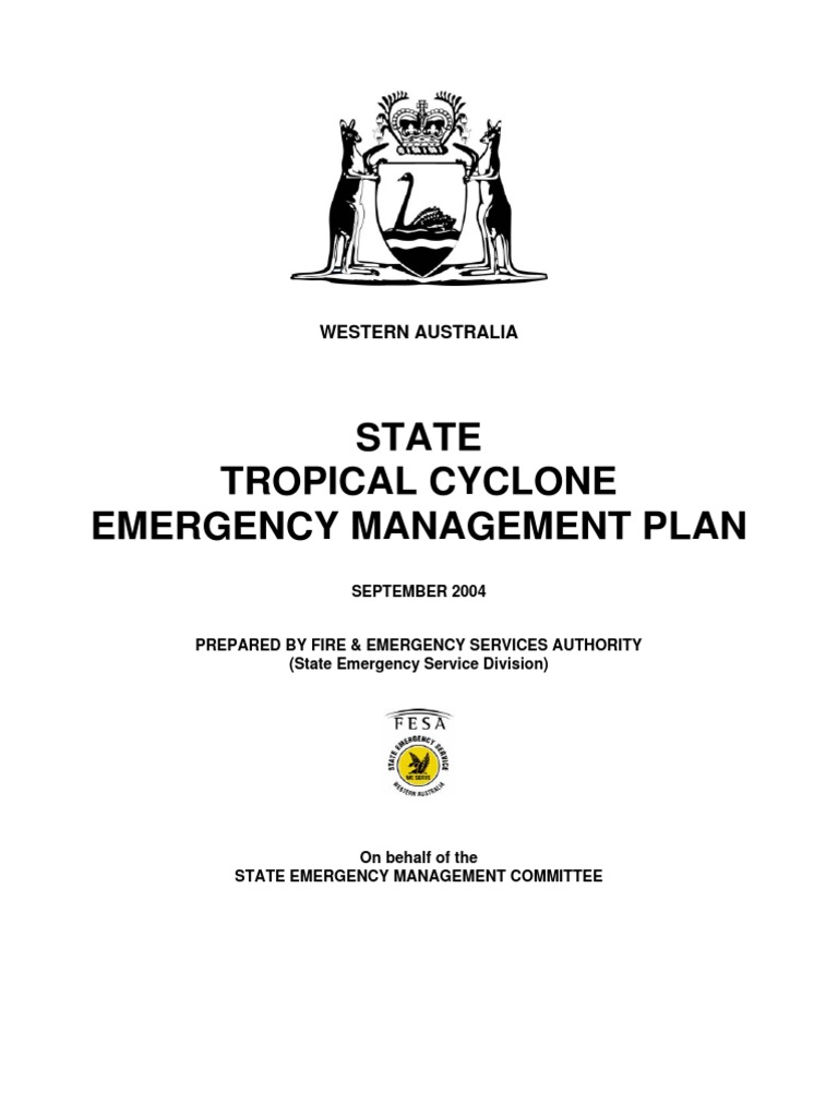 State Tropical Cyclone Emergency Management Plan: Western Australia ...