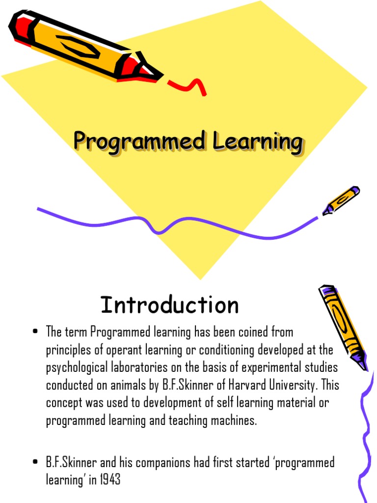 Programmed Learning | PDF | Learning | Neuropsychological Assessment