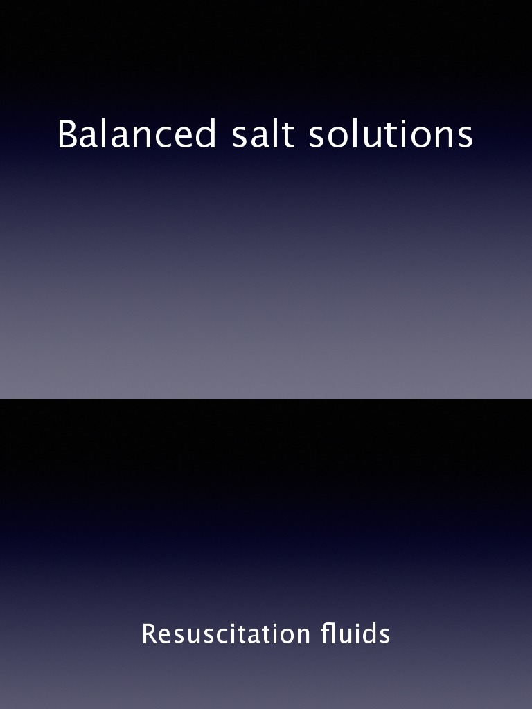 Kabilyte Final | PDF | Saline (Medicine) | Electrolyte