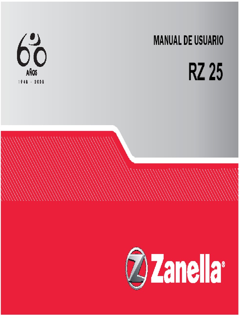 Zanella RZ 250 | Descargar gratis PDF | Motocicleta | Neumático