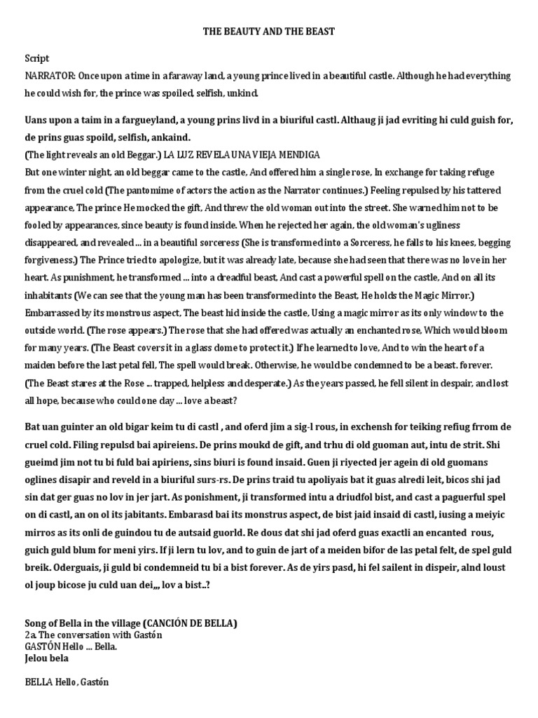 The Beauty and The Beast | PDF