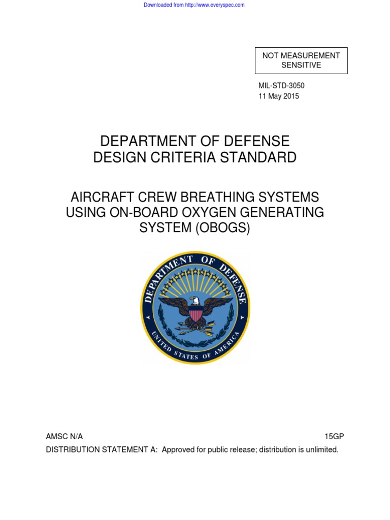 Department of Defense Design Criteria Standard | PDF | Oxygen | Breathing