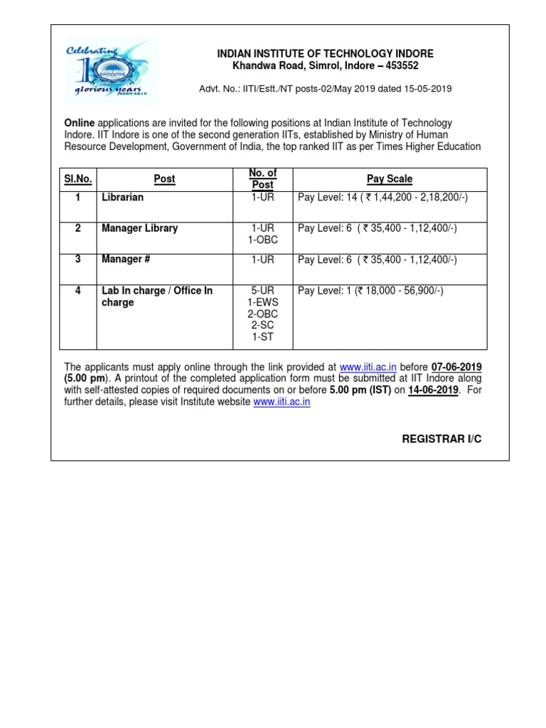 Recruitment Advertisement For Non-Teaching Positions | PDF | Academic ...