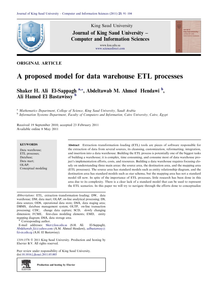 Etl 1 PDF | PDF | Data Warehouse | Conceptual Model