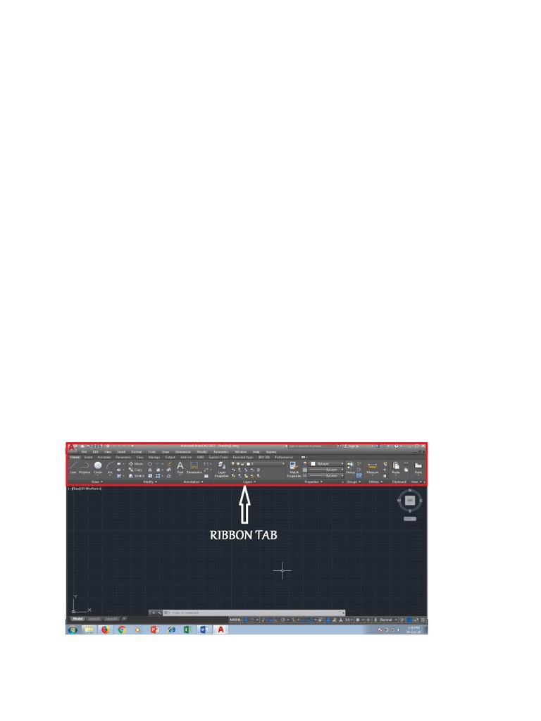 What Do You Mean by Autocad?: Ribbon Tab | PDF | Auto Cad | Computer ...