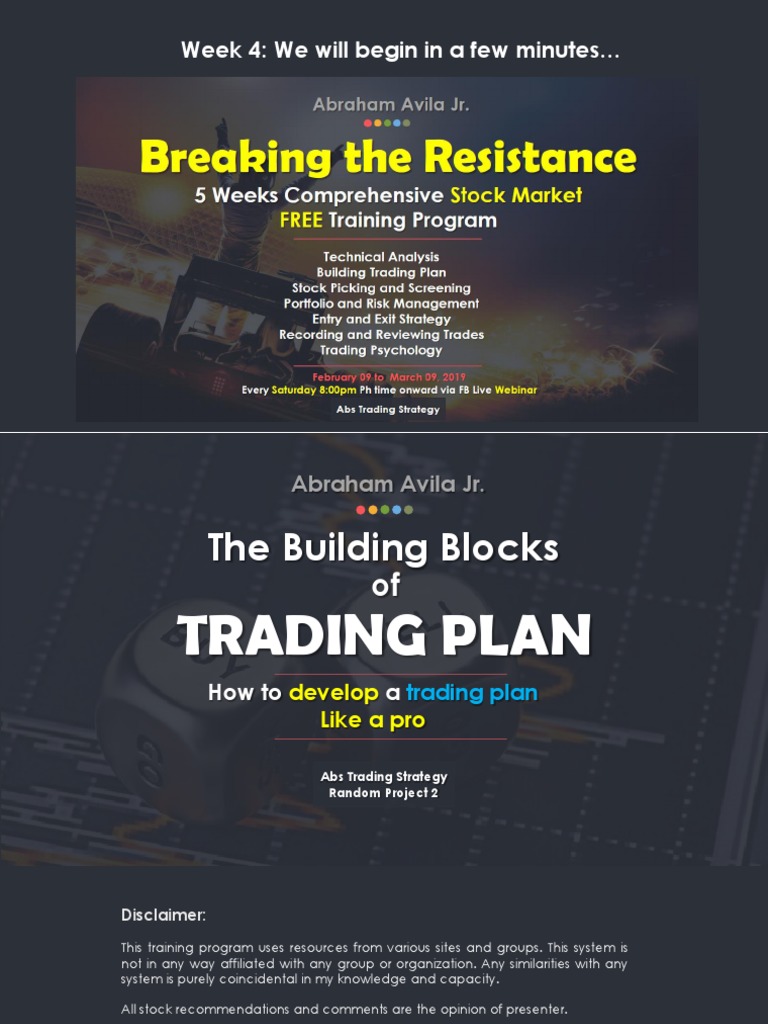 Developing a Pro Trading Plan | PDF | Day Trading | Stock Market