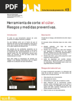 Uso Seguro y Correcto del Cutter | PDF