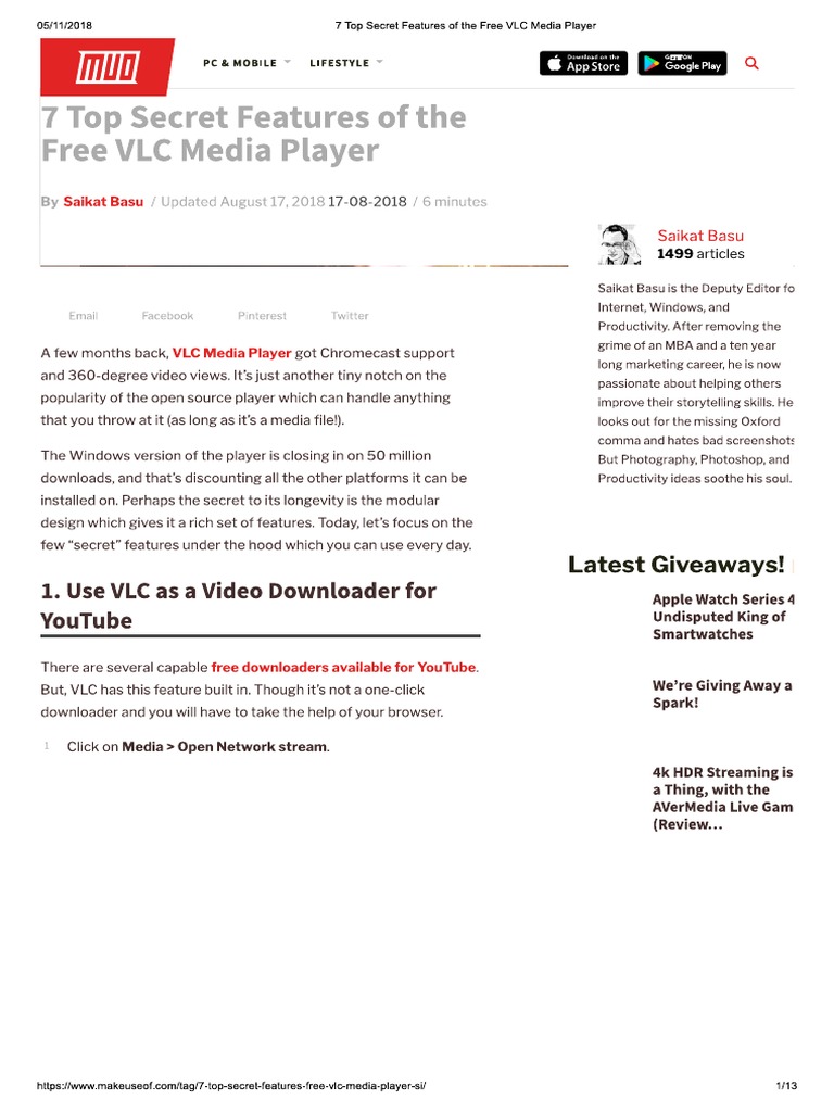7 Top Secret Features of The Free VLC Media Player | PDF