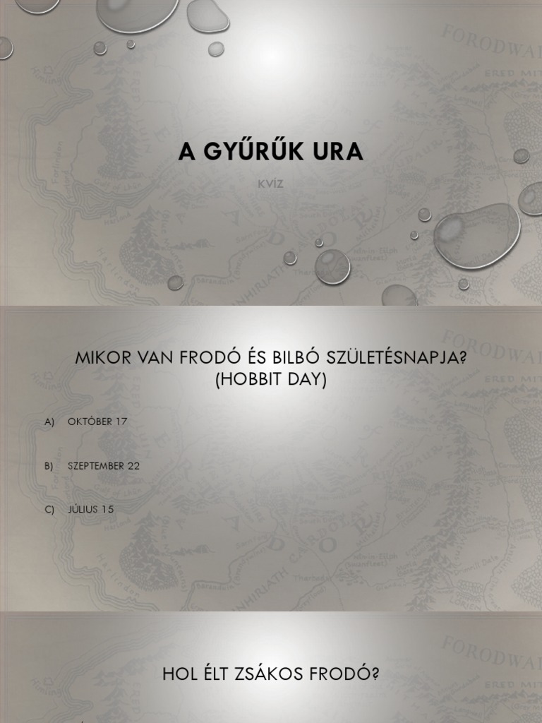A Gyűrűk Ura | PDF