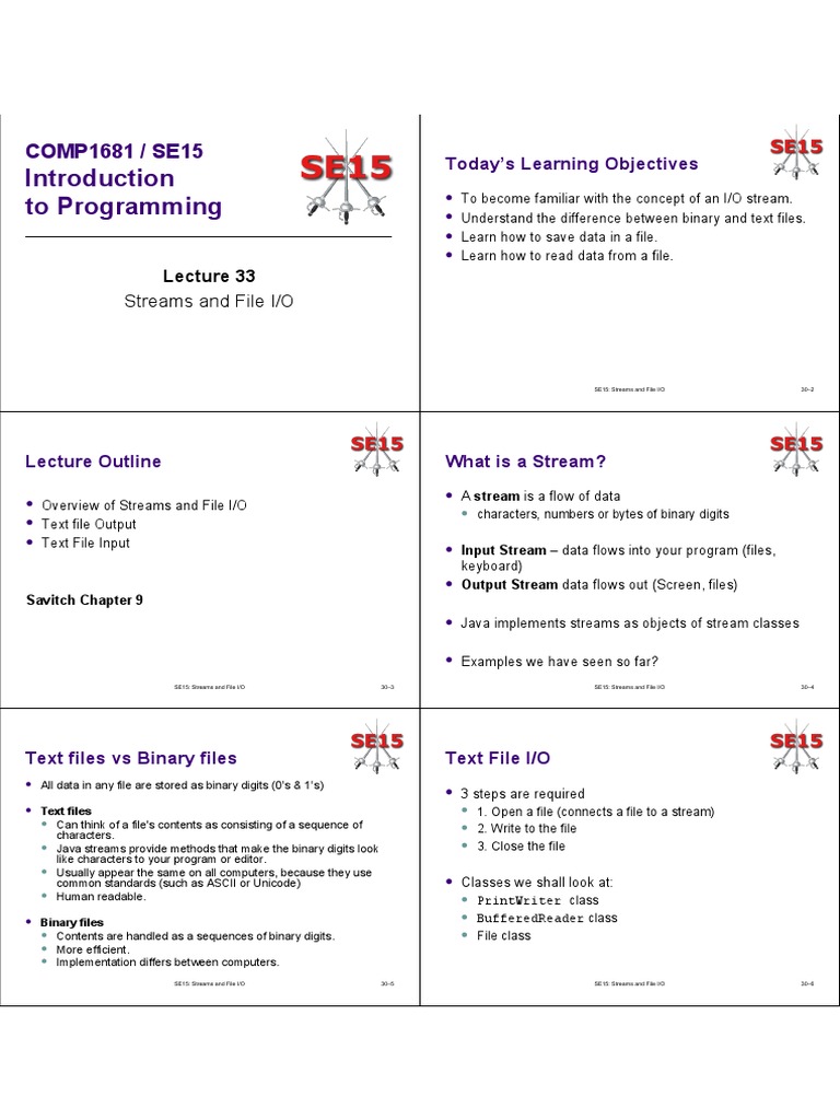 FileIO 2x3 | PDF | Computer File | Input/Output