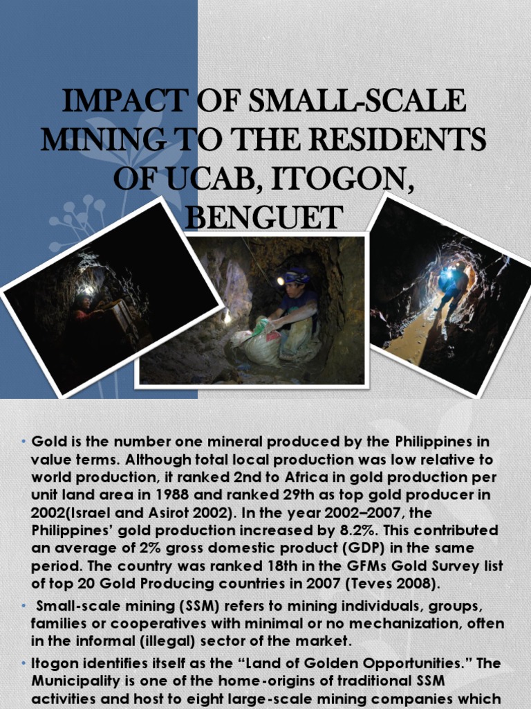 Impact of Small-Scale Mining To The Residents | PDF | Mining ...