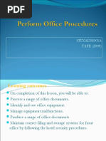 Office Correspondence Notes Procedure of Handling Outgoing Mail ...