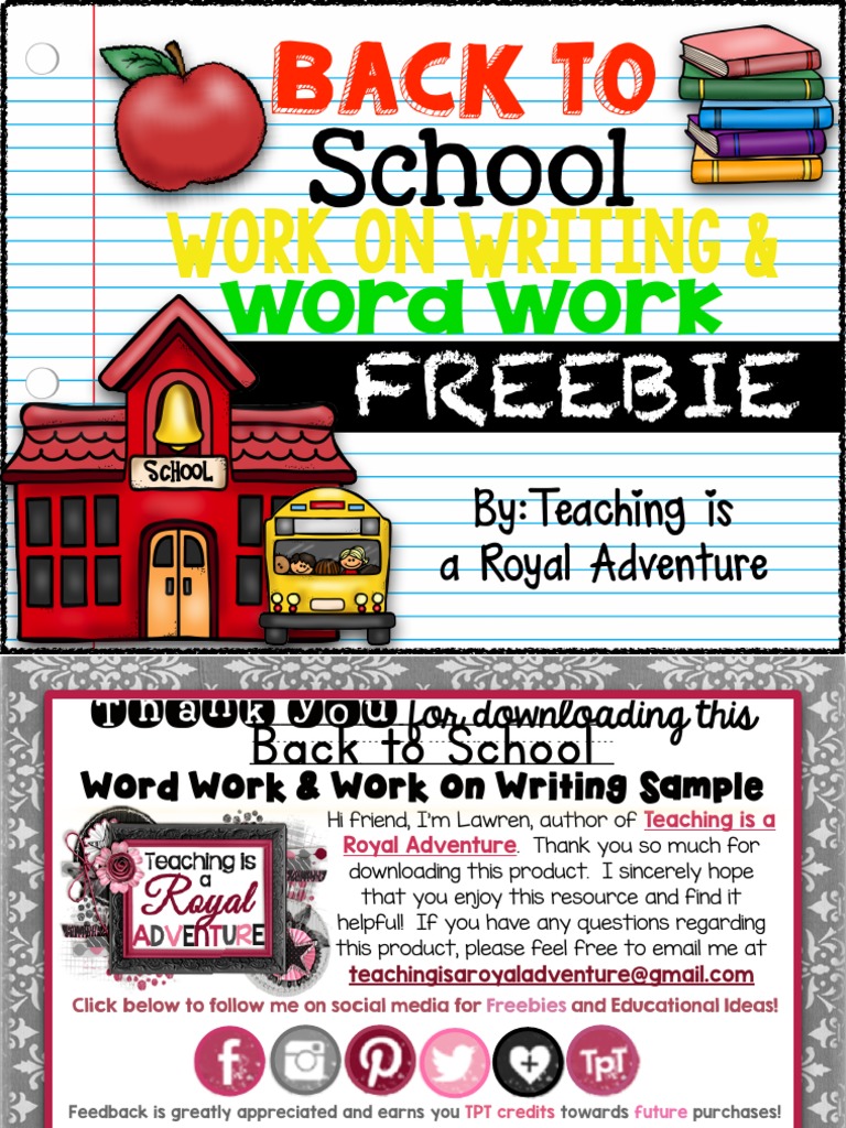 Back To School Sample PDF | PDF