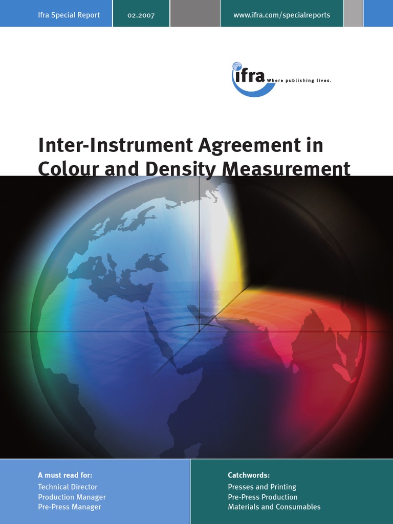 Inter-Instrument Agreement in Colour and Density Measurement | PDF ...