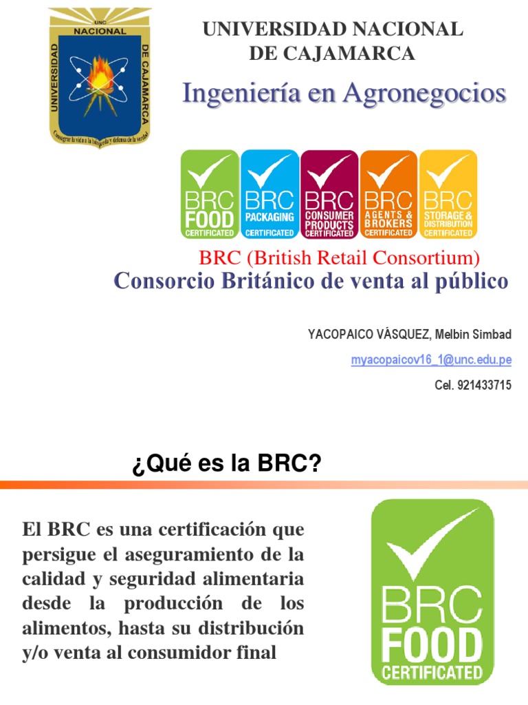 BRC Global Standard For Food Safety | PDF | Seguridad alimentaria ...