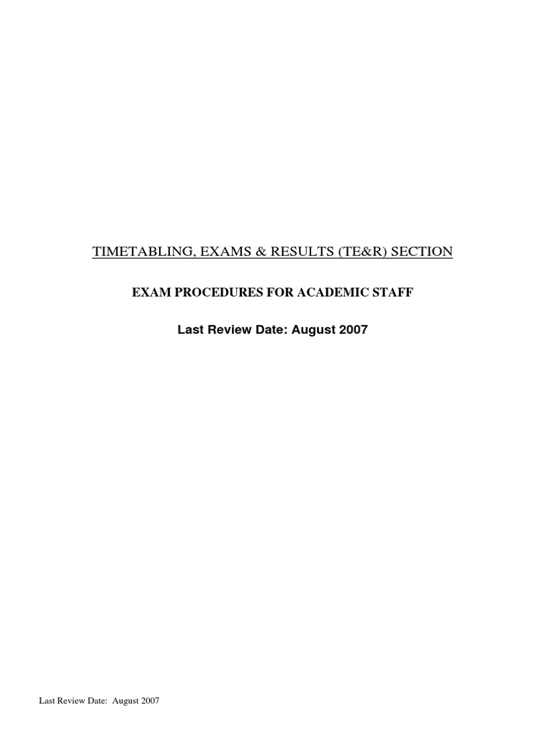 Guide to Exam Procedures: A Comprehensive Overview of the Exam Process ...