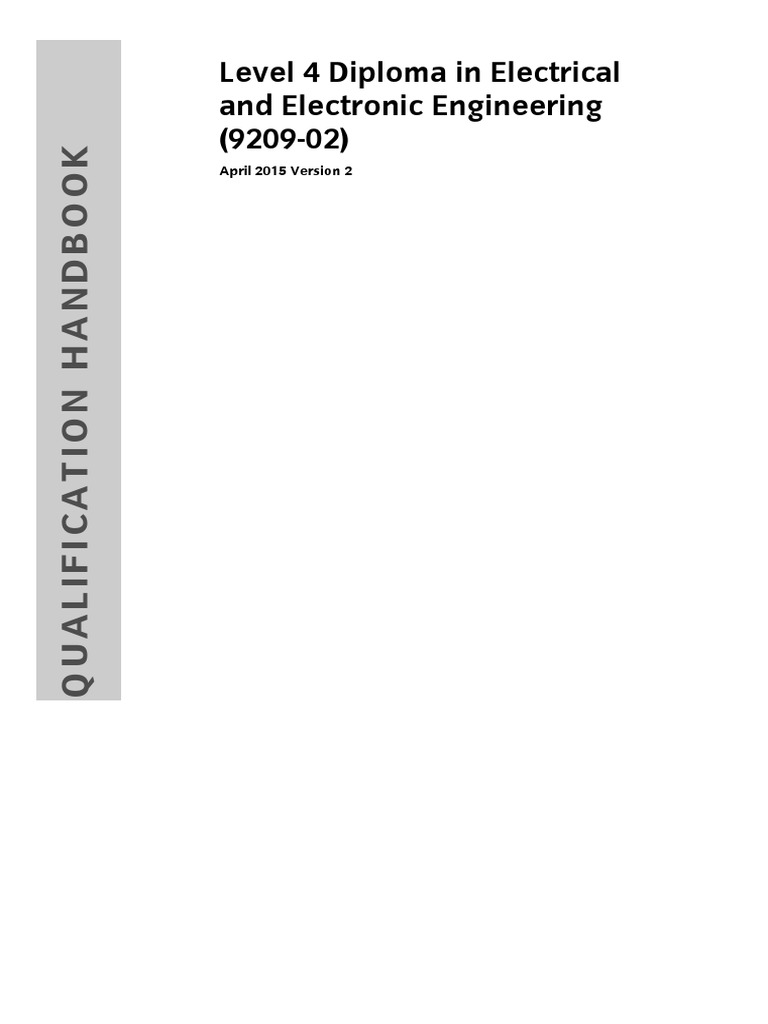 Level 4 Diploma in Electrical and Electronic Engineering Level4 PDF ...