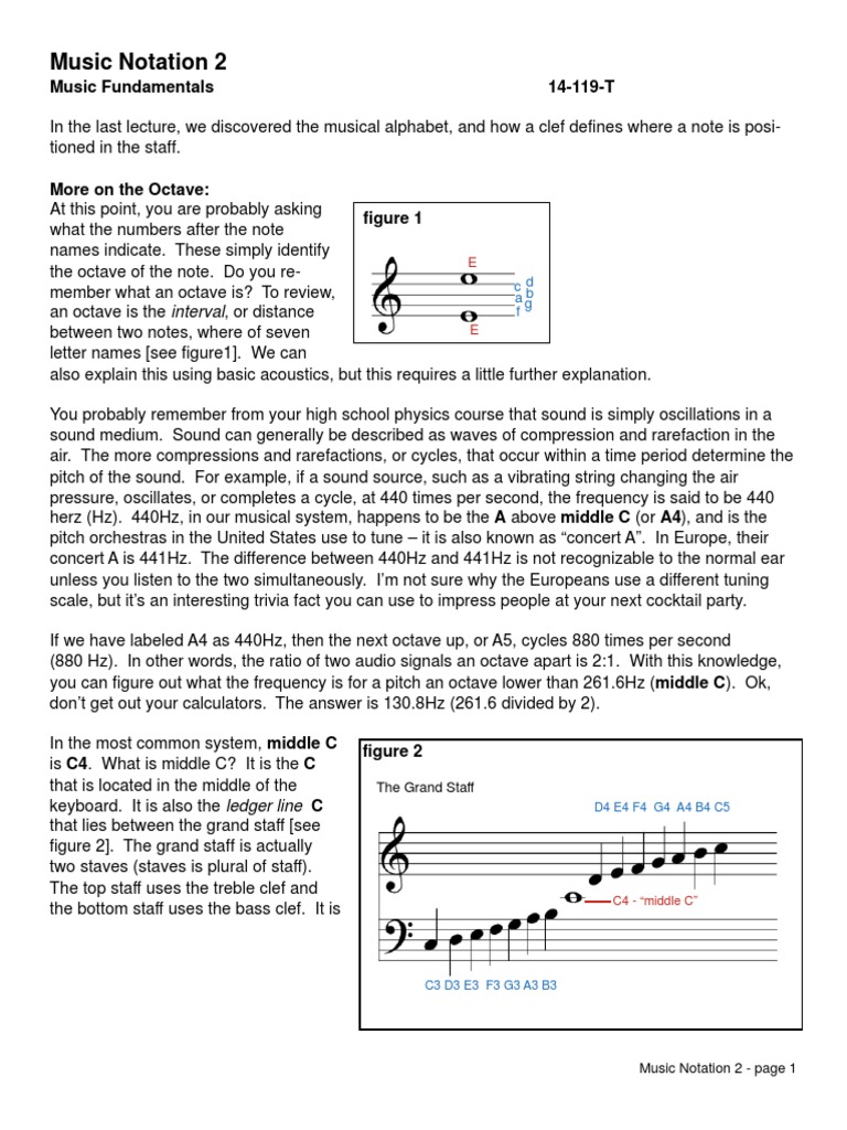 Notation 2 | PDF | Sound | Pitch (Music)