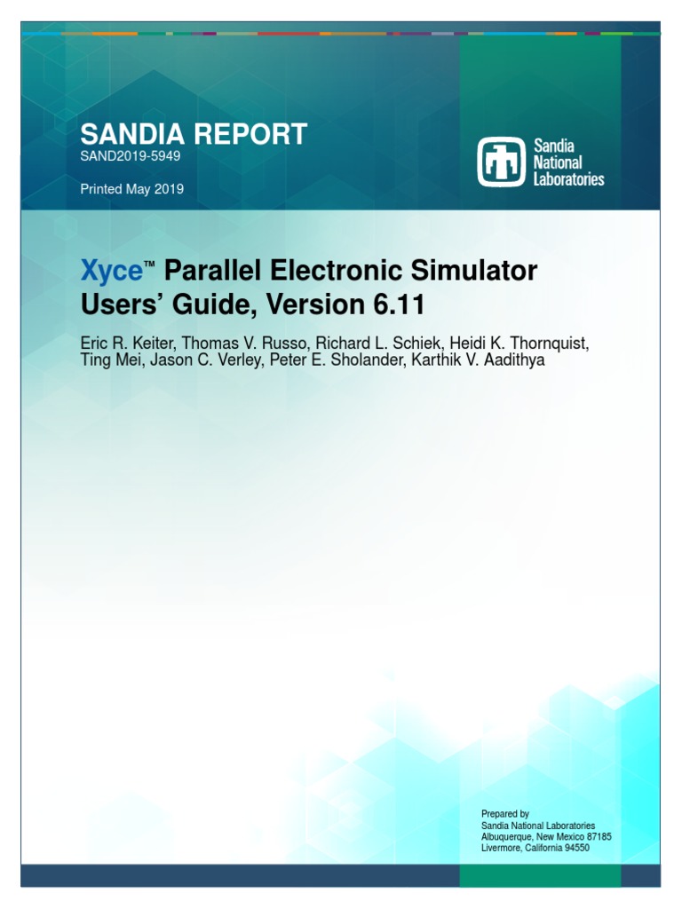 Xyce Users Guide | PDF | Electrical Network | Parallel Computing