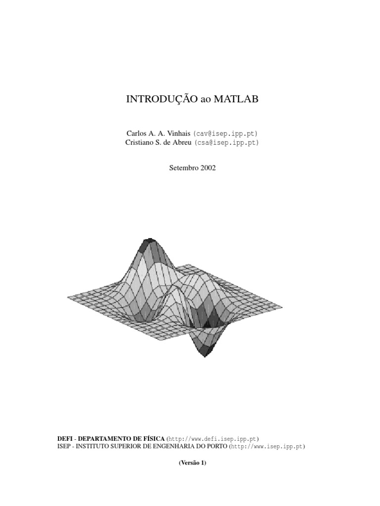 Apostila Matlab | PDF | Matlab | Matriz (Matemática)