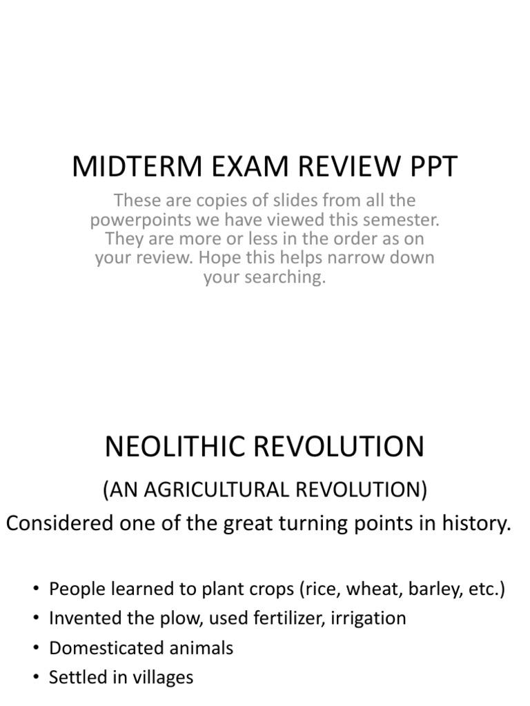 Midterm Exam Review | PDF | Roman Empire | Genghis Khan