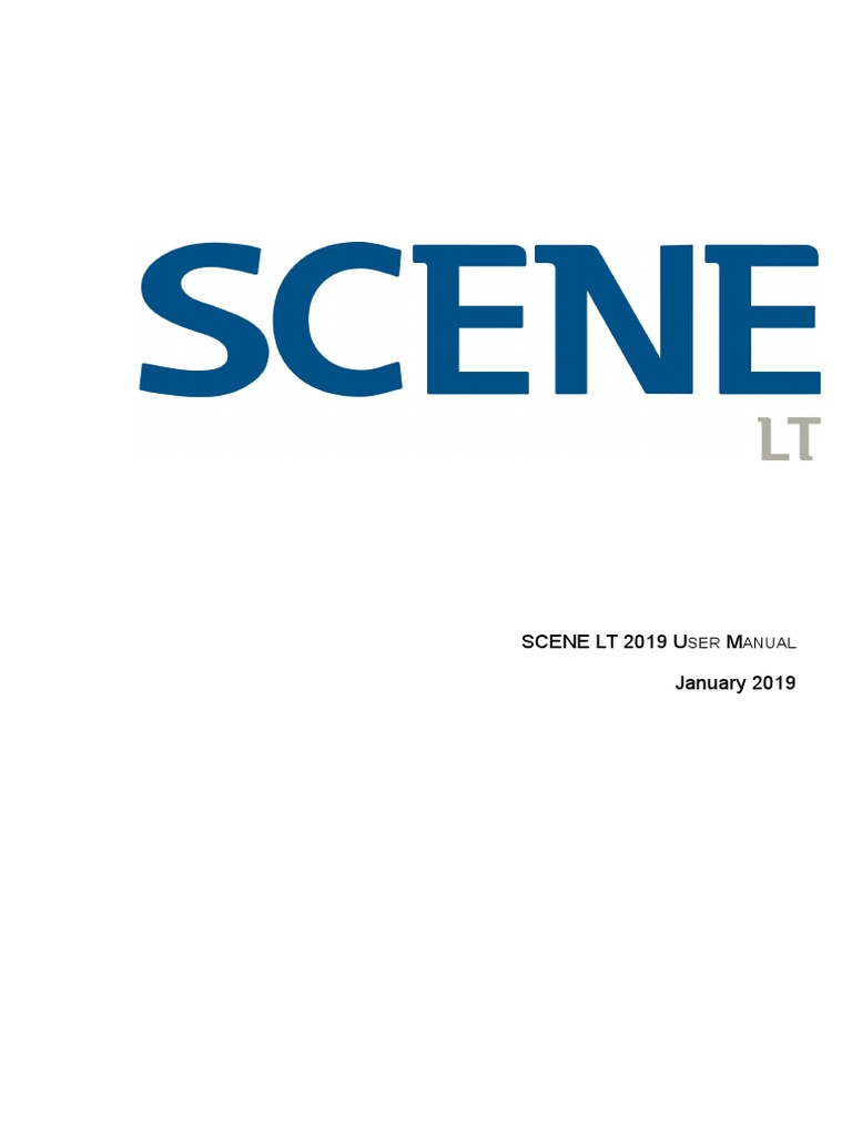 SCENE LT 2019.0 User Manual EN PDF | PDF | Image Scanner | Computer File
