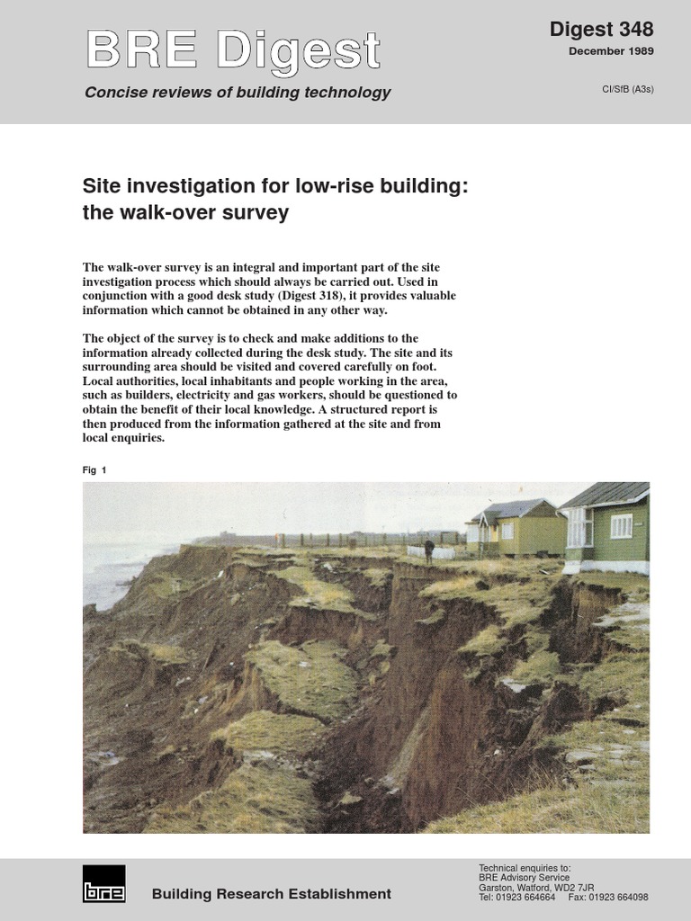 BRE Digest348 | PDF | Geotechnical Engineering | Mining