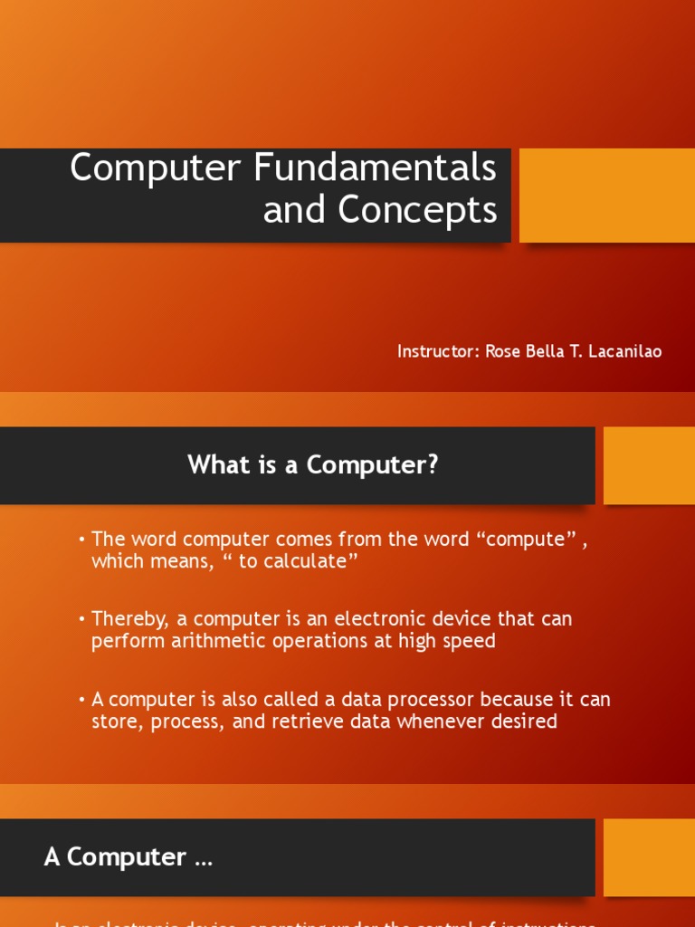 Computer Concepts and Hardware | PDF | Personal Computers | Computer Data Storage
