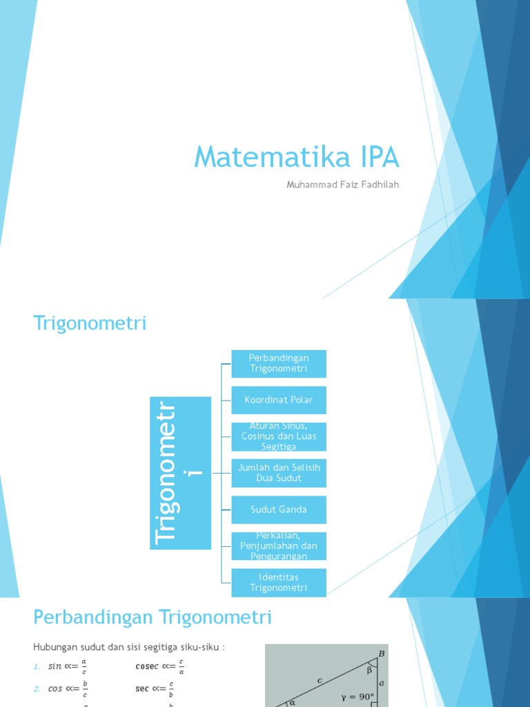 Panduan Lengkap Trigonometri dan Identitas | PDF