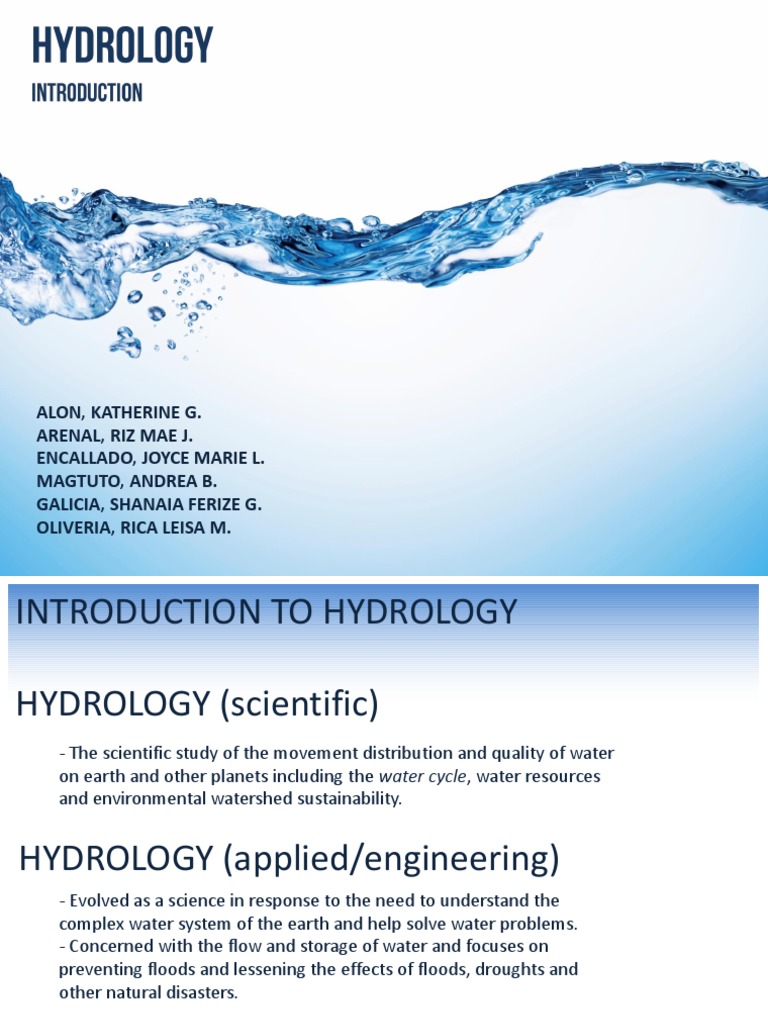 Group 1 - Hydrology | Download Free PDF | Hydrology | Rain