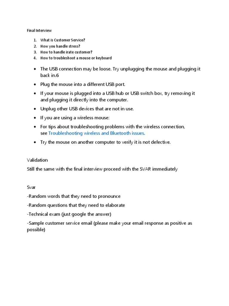 Concentrix Interview Guide | PDF