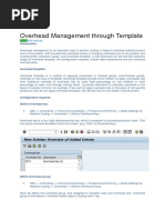 SAP CO Template Allocation Exmple | PDF