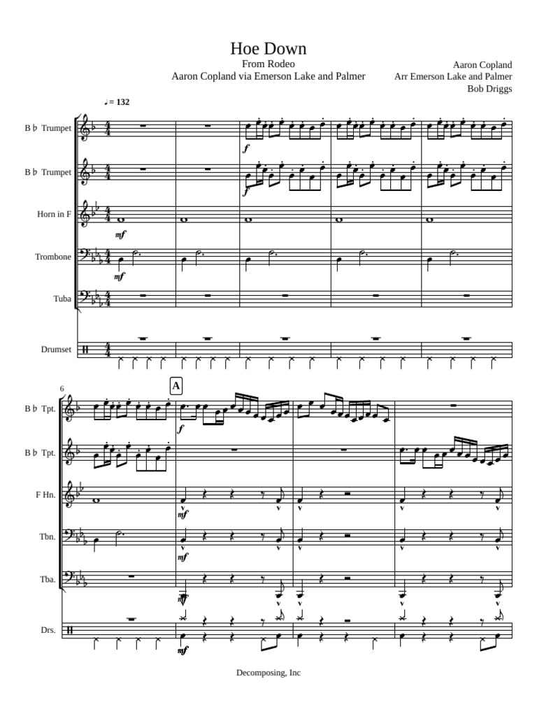 Rodeo - Copland Score - Parts | PDF