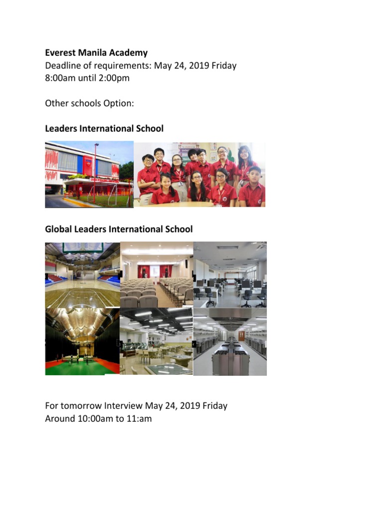 Everest Manila Academy | PDF