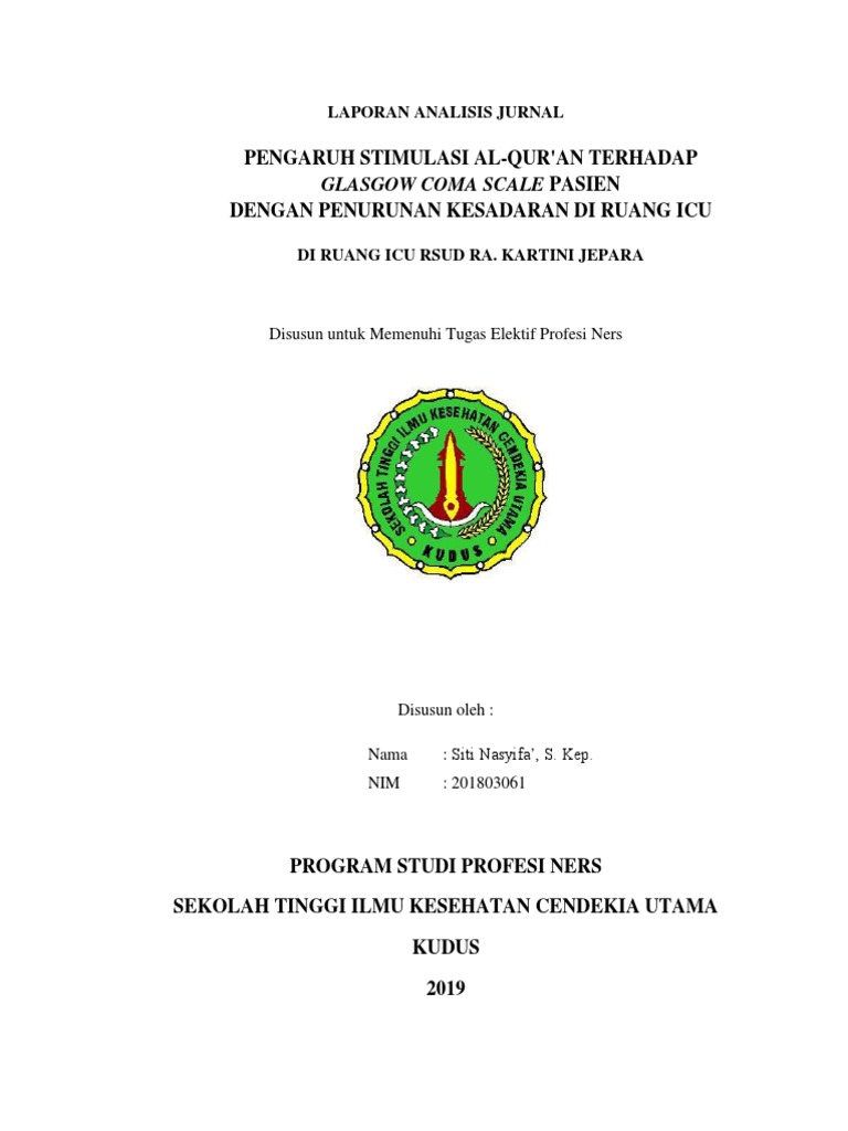 Cover Laporan Analisis Jurnal | PDF