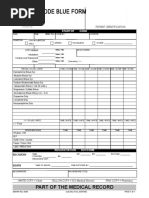 Code Blue Form: Part of The Medical Record | PDF