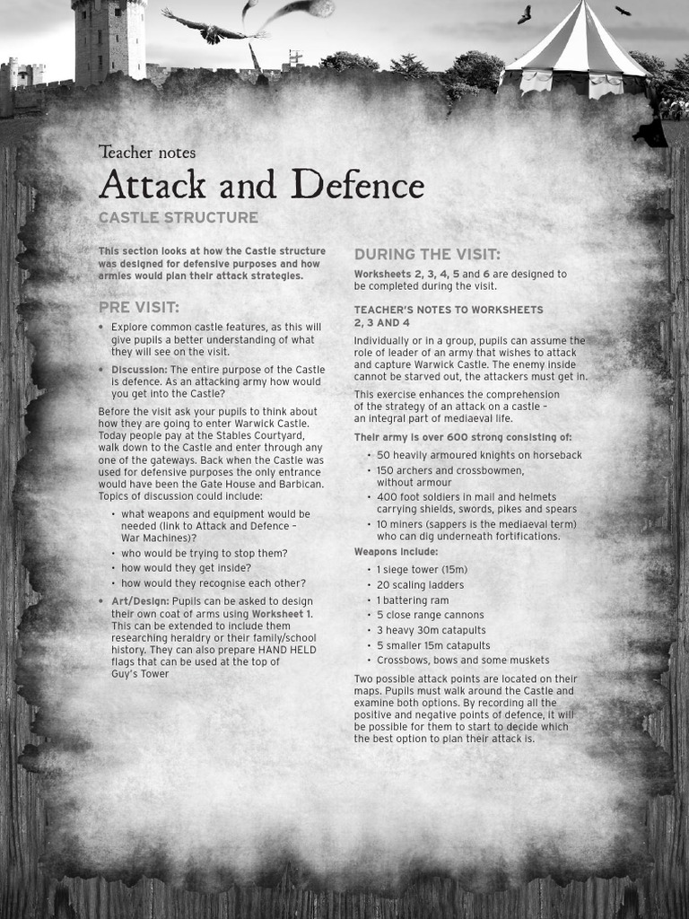 Medieval Castle Attack Strategies | PDF | Castle | Siege