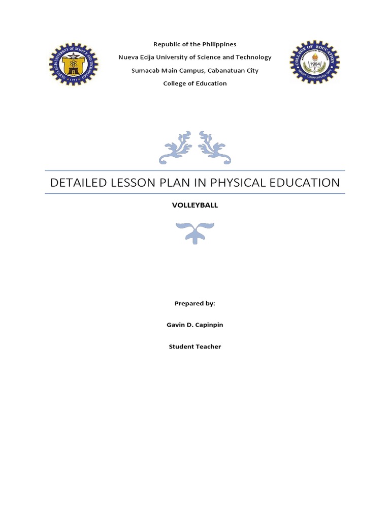 Detailed Lesson Plan in Volleyball | PDF | Volleyball | Ball Games