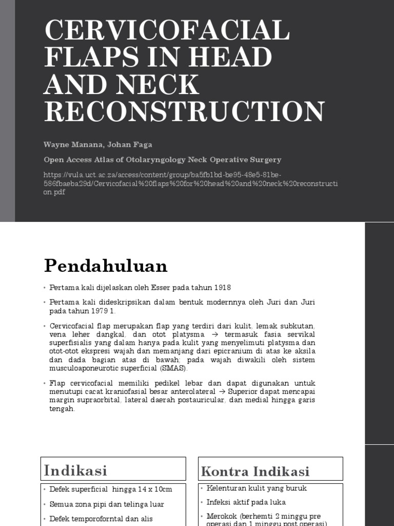 Cervicofacial Flap | PDF