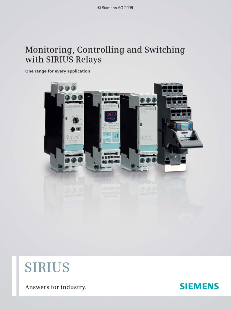 Sirius Relays e | PDF | Relay | Alternating Current