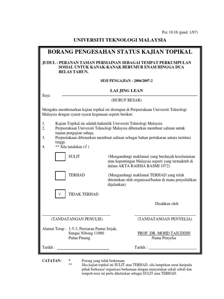 Kajian Topikal-Contoh | PDF