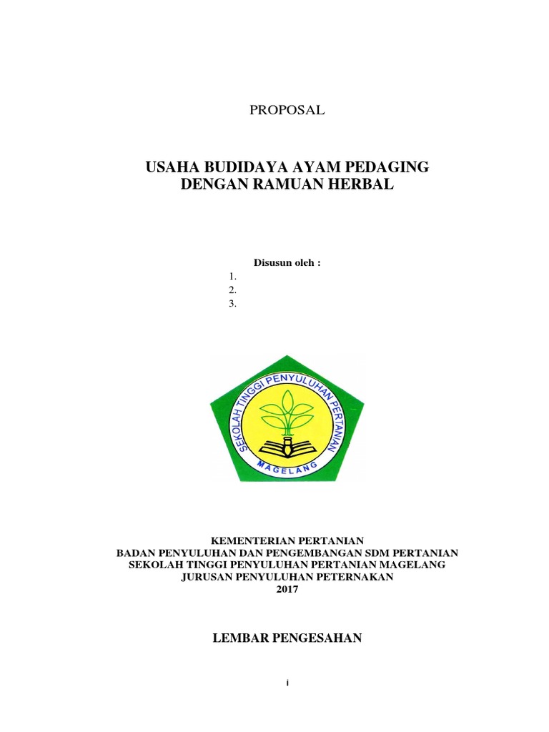 Contoh PROPOSAL Wirausaha 2017 - Rev | PDF