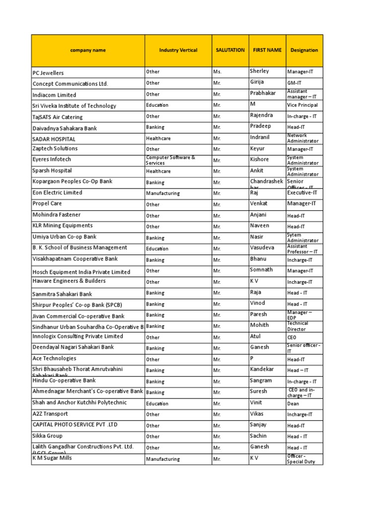 Ceo Database Pdf Sikhism Business