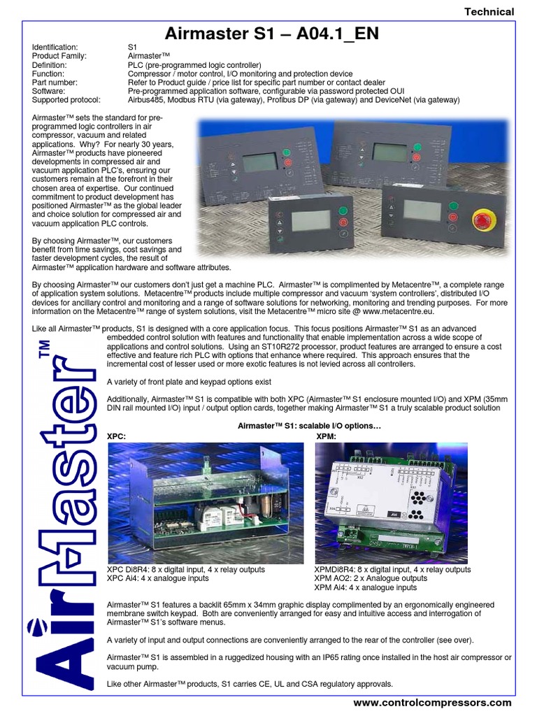 Airmaster - S1 (Controller - Software For Positive Displacement ...