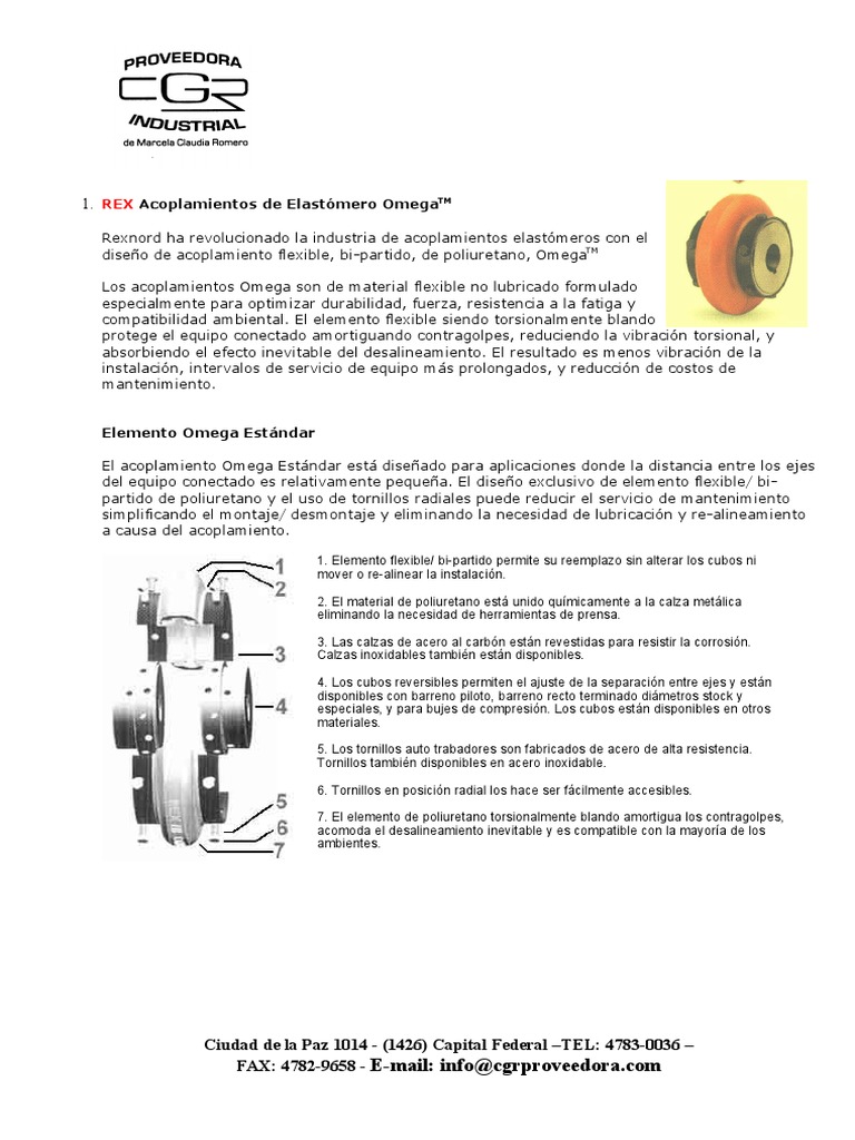 Acople Omega | PDF | Tornillo | Eje
