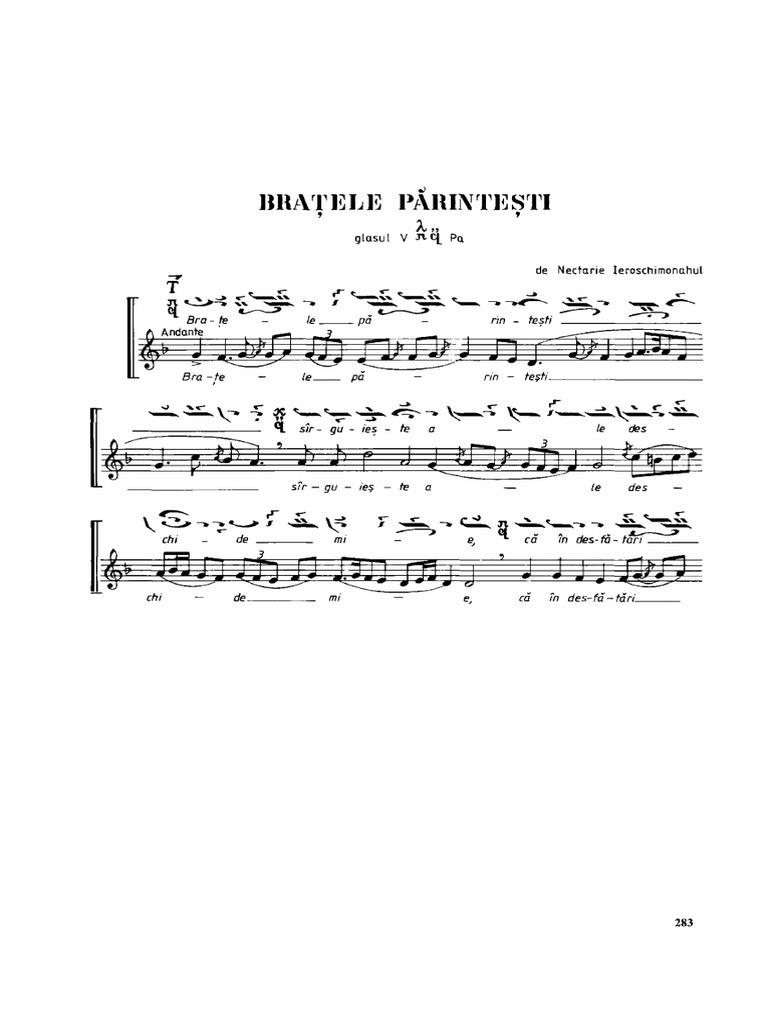 Bratele Parintesti - Partitura | PDF