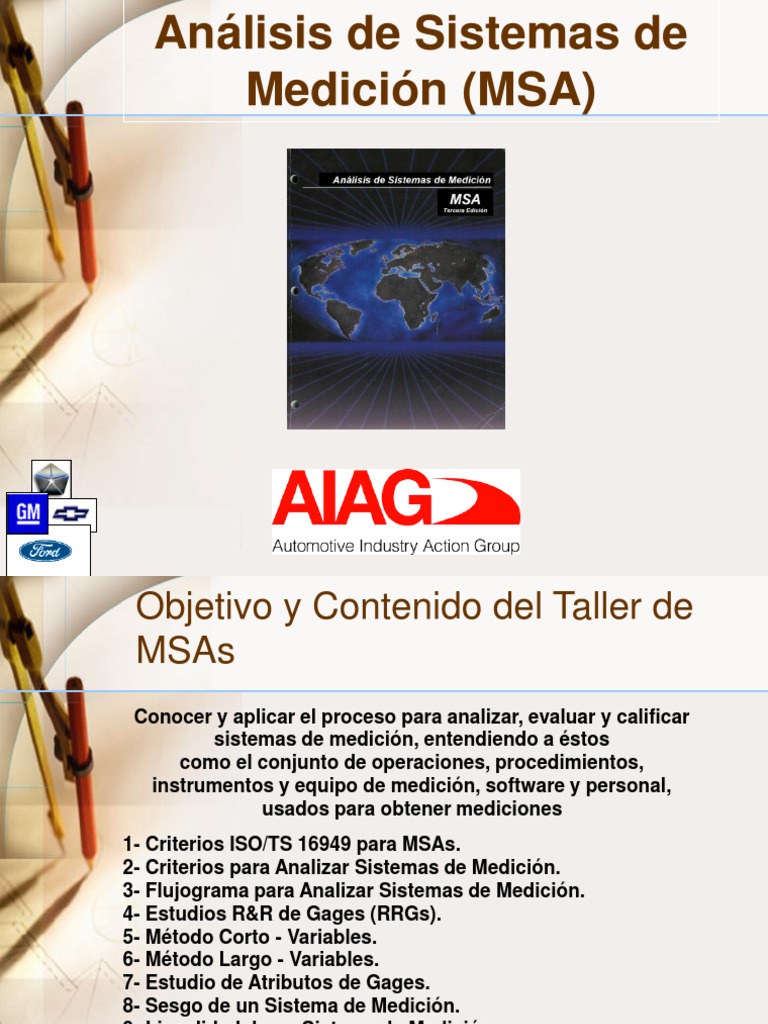 Análisis de Sistemas de Medición (MSA) | PDF | Medición | Calibración