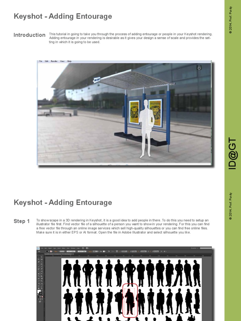 Keyshot Adding Entourage Tutorial PDF | PDF | Adobe Illustrator ...
